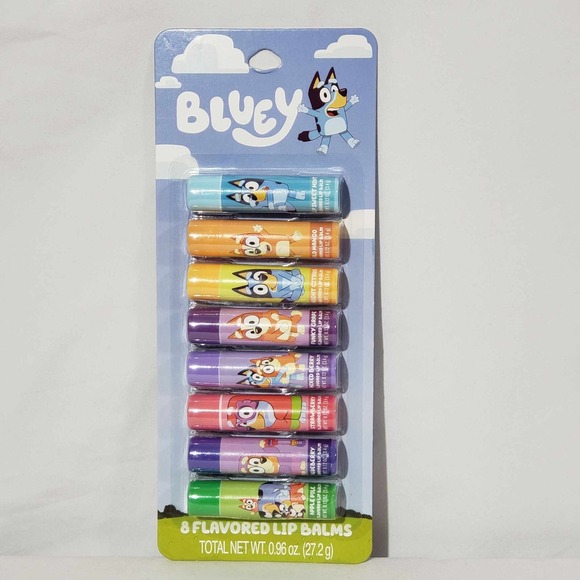 Bluey | Party Supplies | Bluey Friends 8 Pack Of Multi Flavored Lip ...